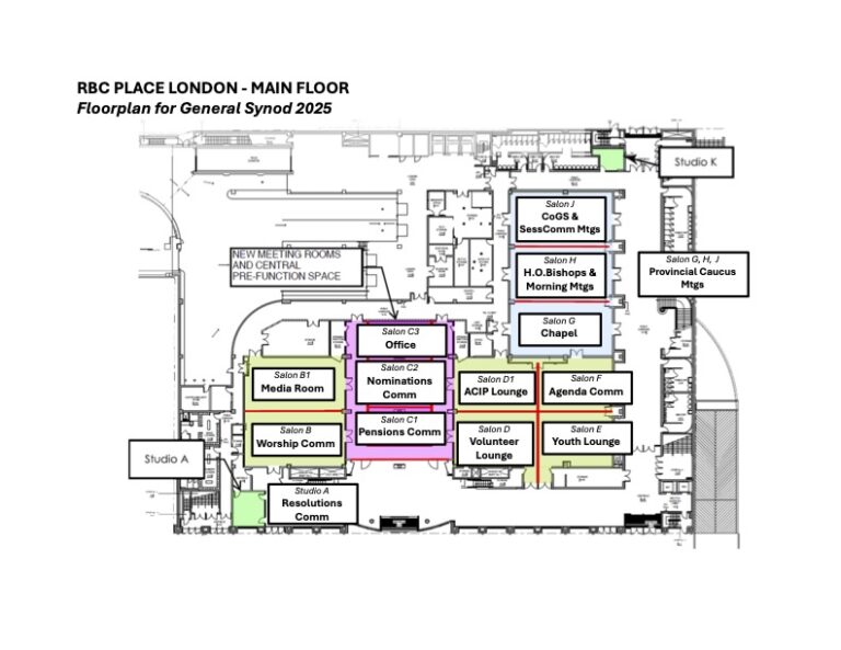 RBC Place Floorplans - General Synod 2025